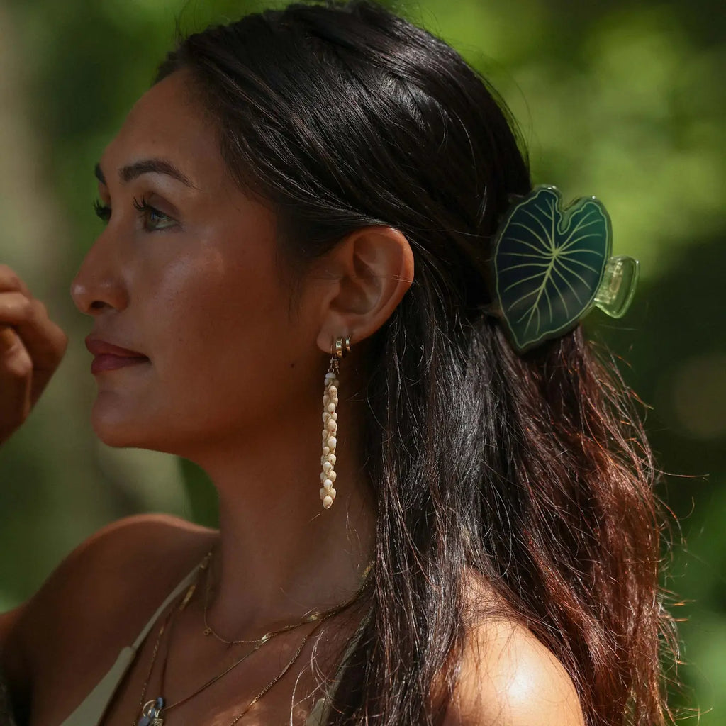 SINGLE KALO HAIR CLAW – Small Fry Kauai