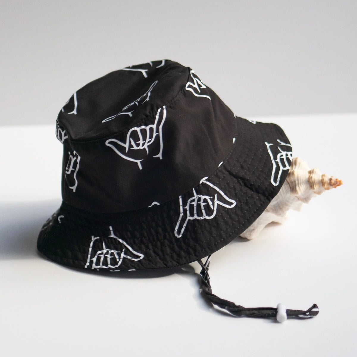 BLACK SHAKA BUCKET HAT – Small Fry Kauai